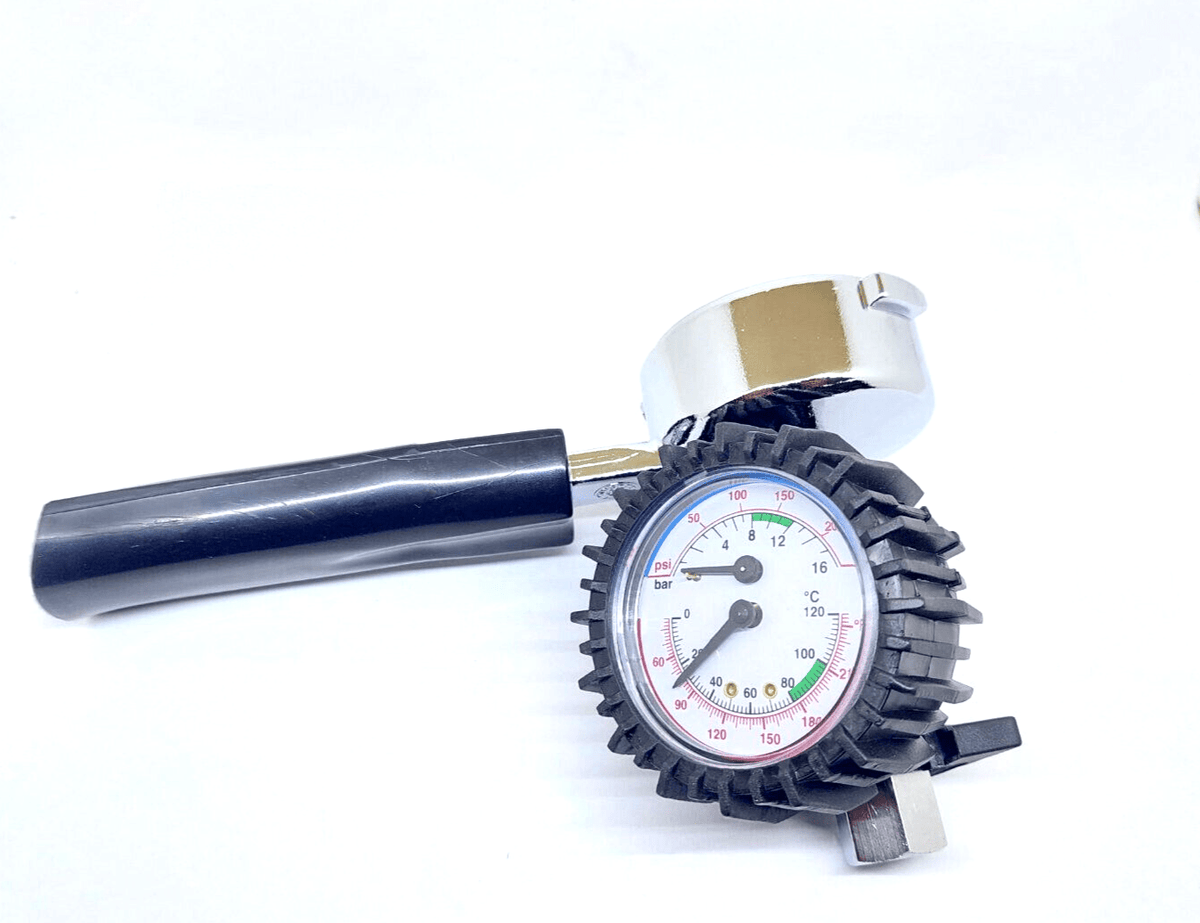 Portafilter Pressure Temp Gauge Black Tester Kit ø 3/8 Espresso ...